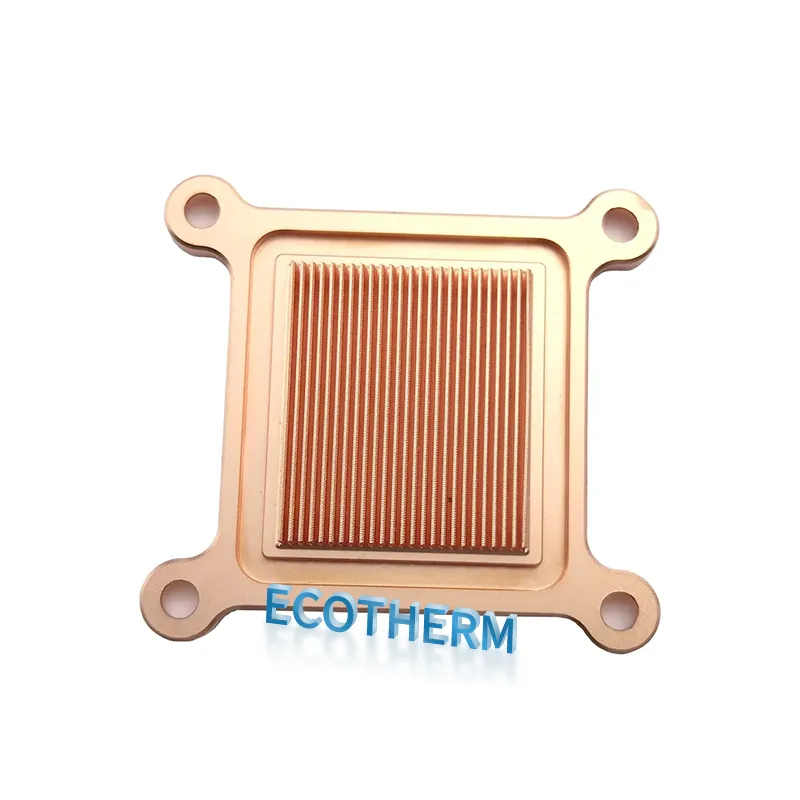 Copper skived fin heatsink cooling for gpu cpu cooler