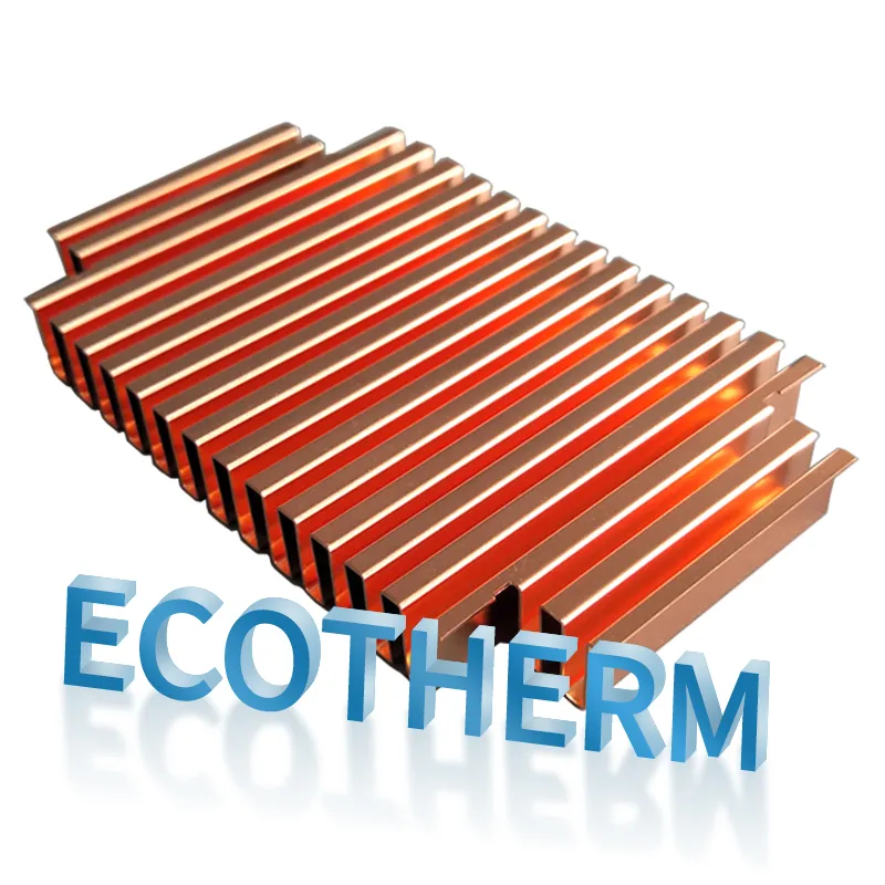 Brazed Copper Folding Fin Heat Sinks